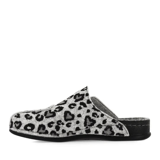 Dr Feet 'Harriet Slipper' - Snow Leopard – Kendells